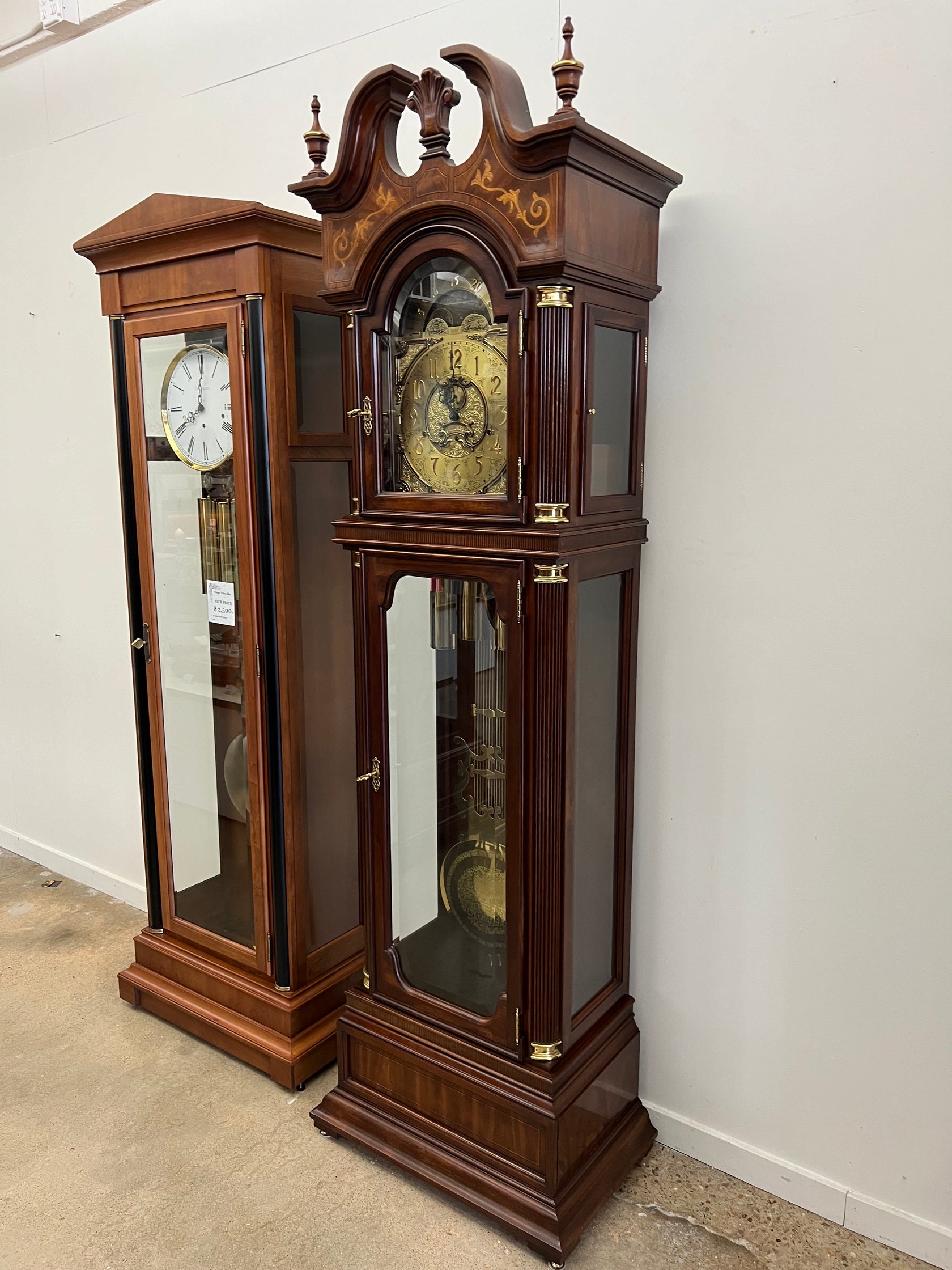 Charles R. Sligh - VINTAGE GRANDFATHER CLOCK – McGuiresclocks