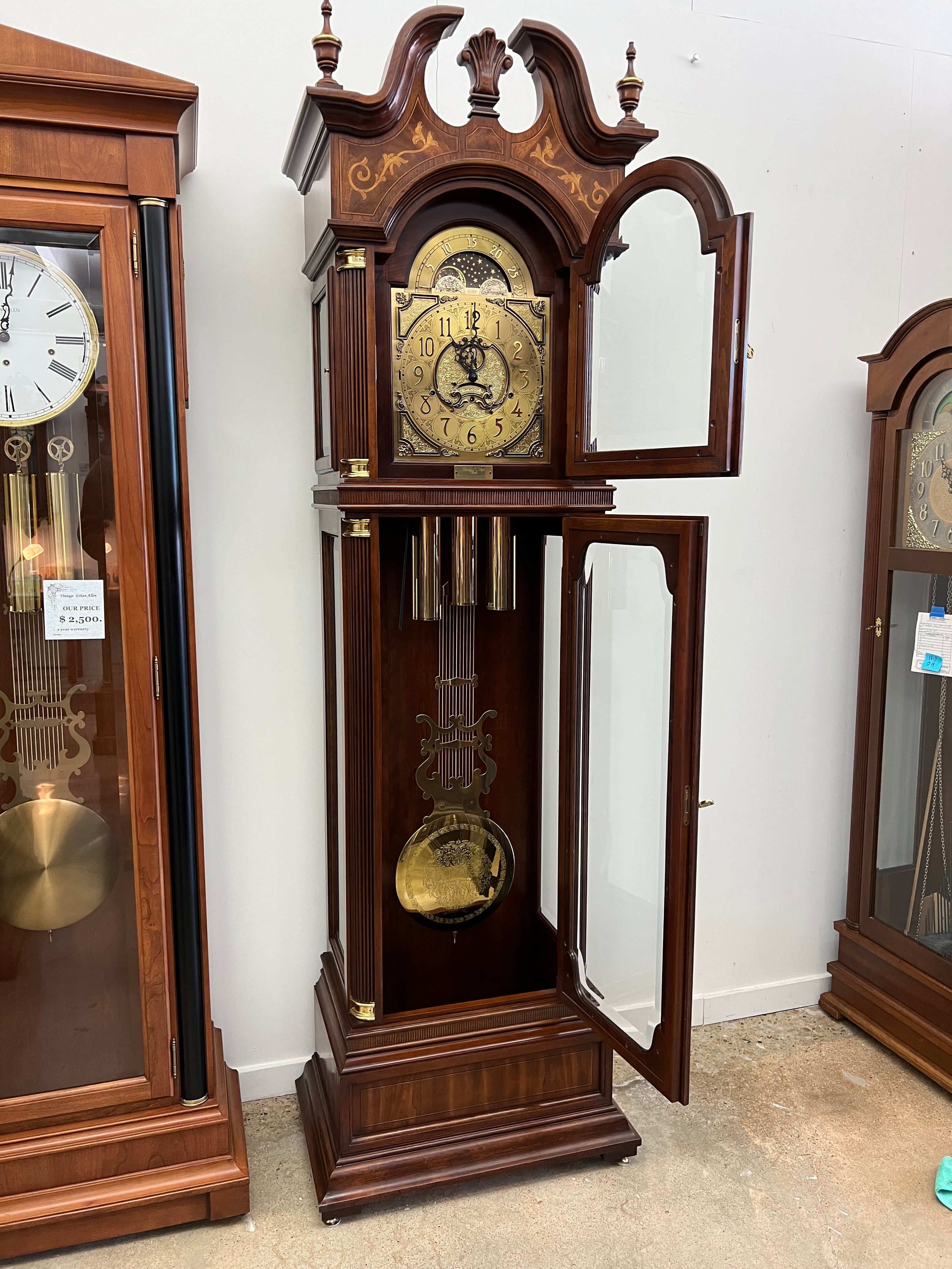Charles R. Sligh - VINTAGE GRANDFATHER CLOCK – McGuiresclocks