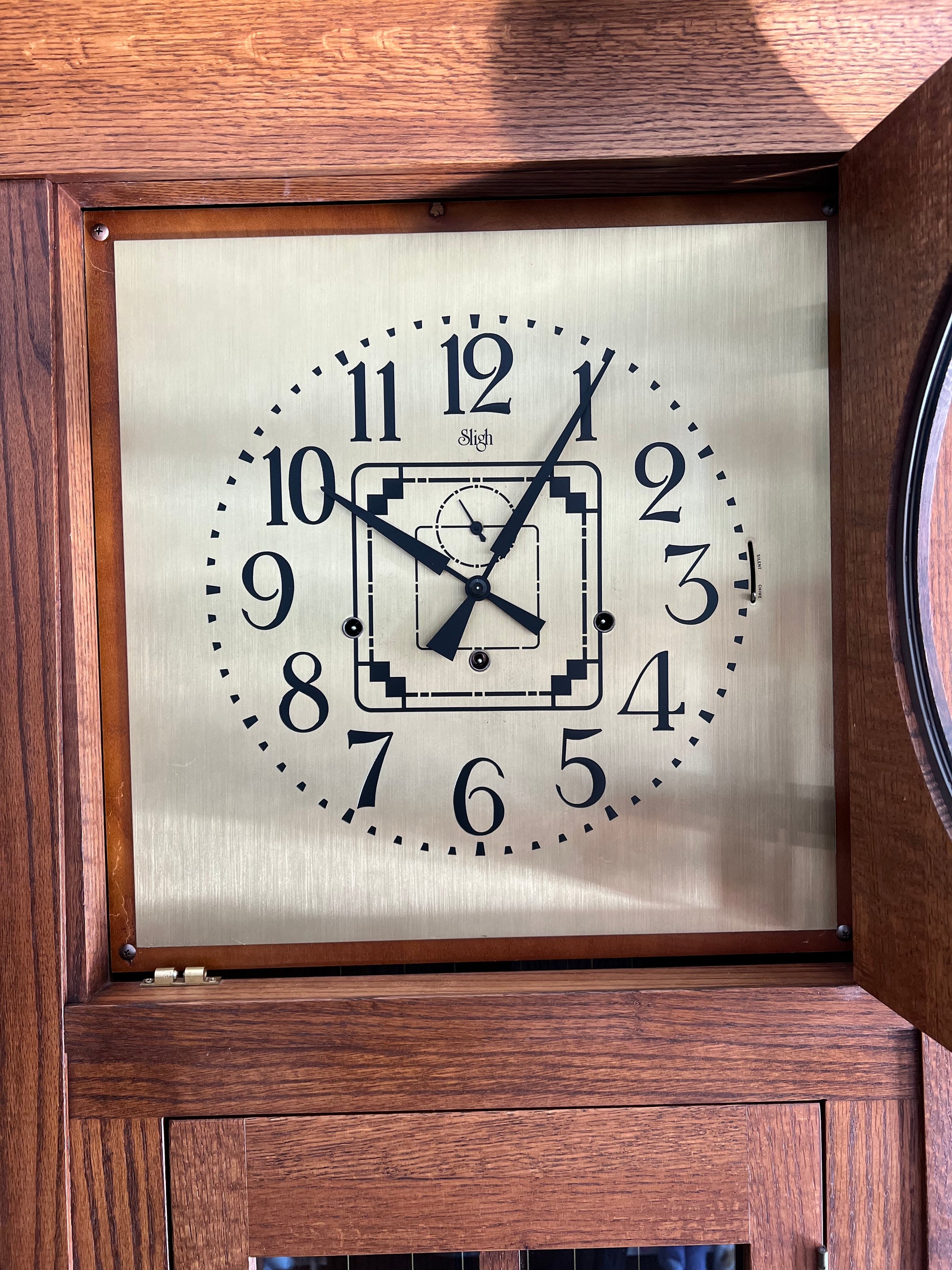 Sligh - VINTAGE FRANCISCAN GRANDFATHER CLOCK – McGuiresclocks