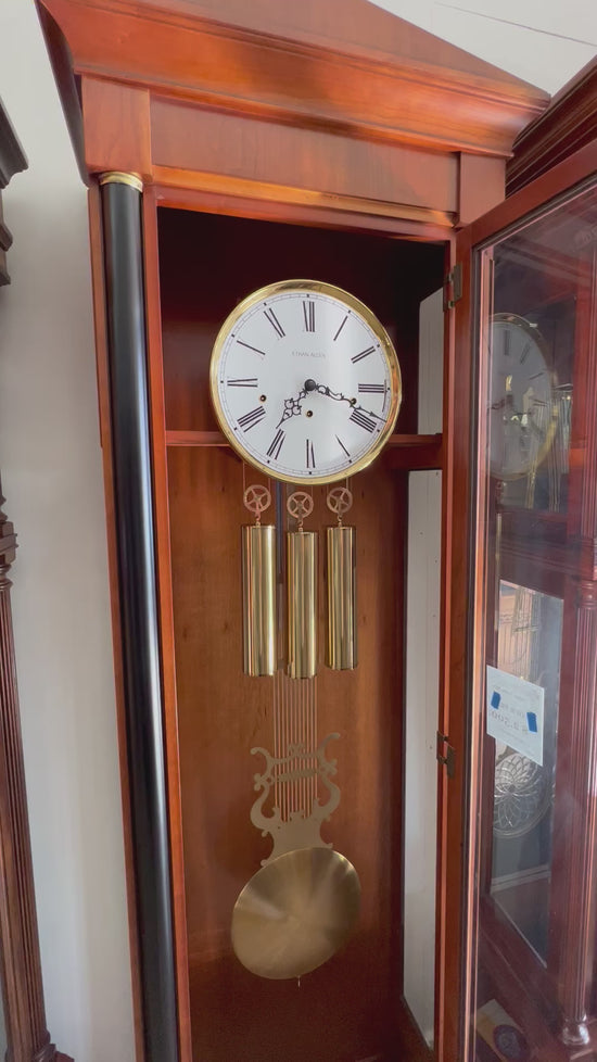 Ethan Allen - VINTAGE CONTEMPORARY GRANDFATHER CLOCK – McGuiresclocks